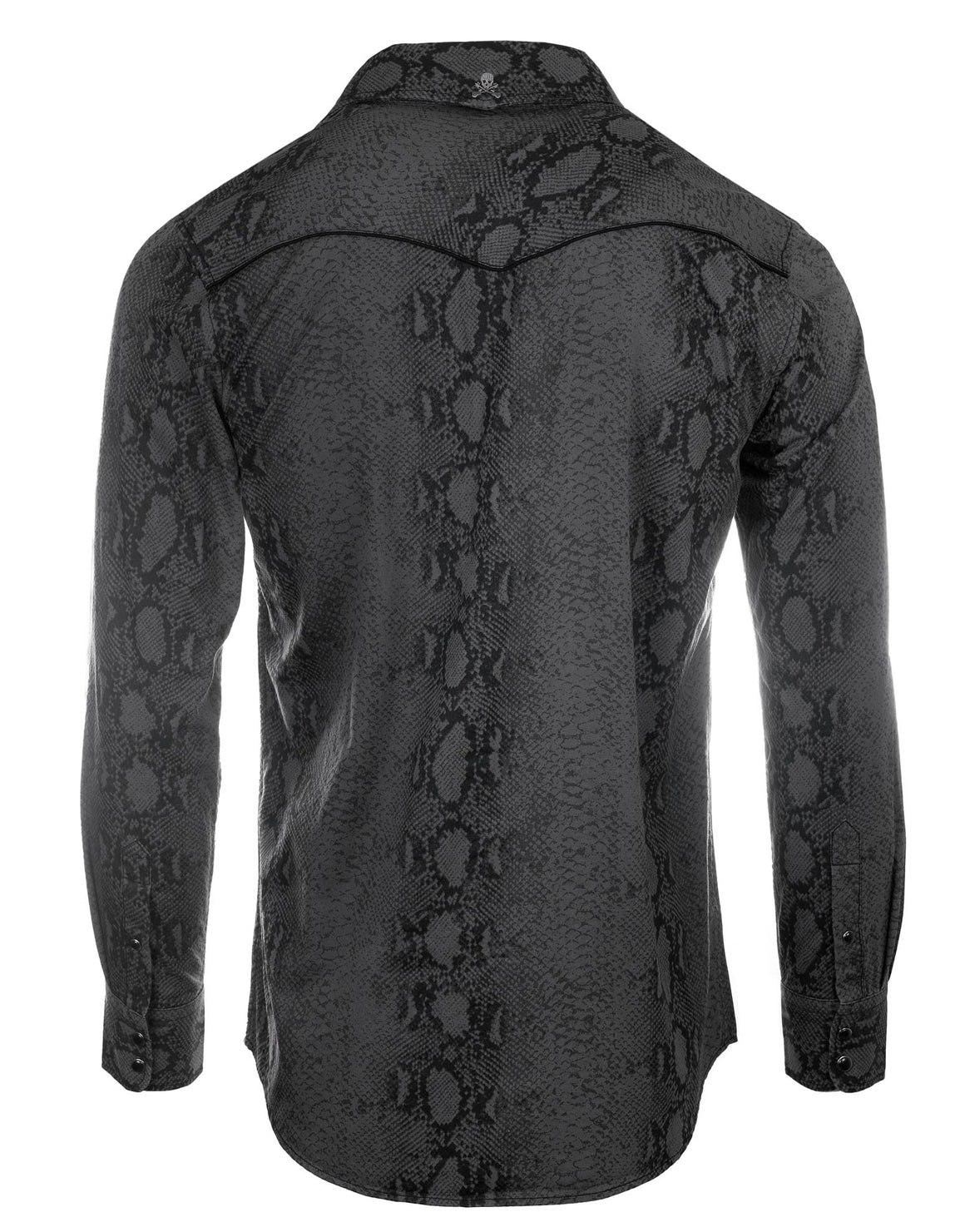 Men's Skull Button Up Shirt | Smoking Skull by Rock Roll N Soul – Rock ...