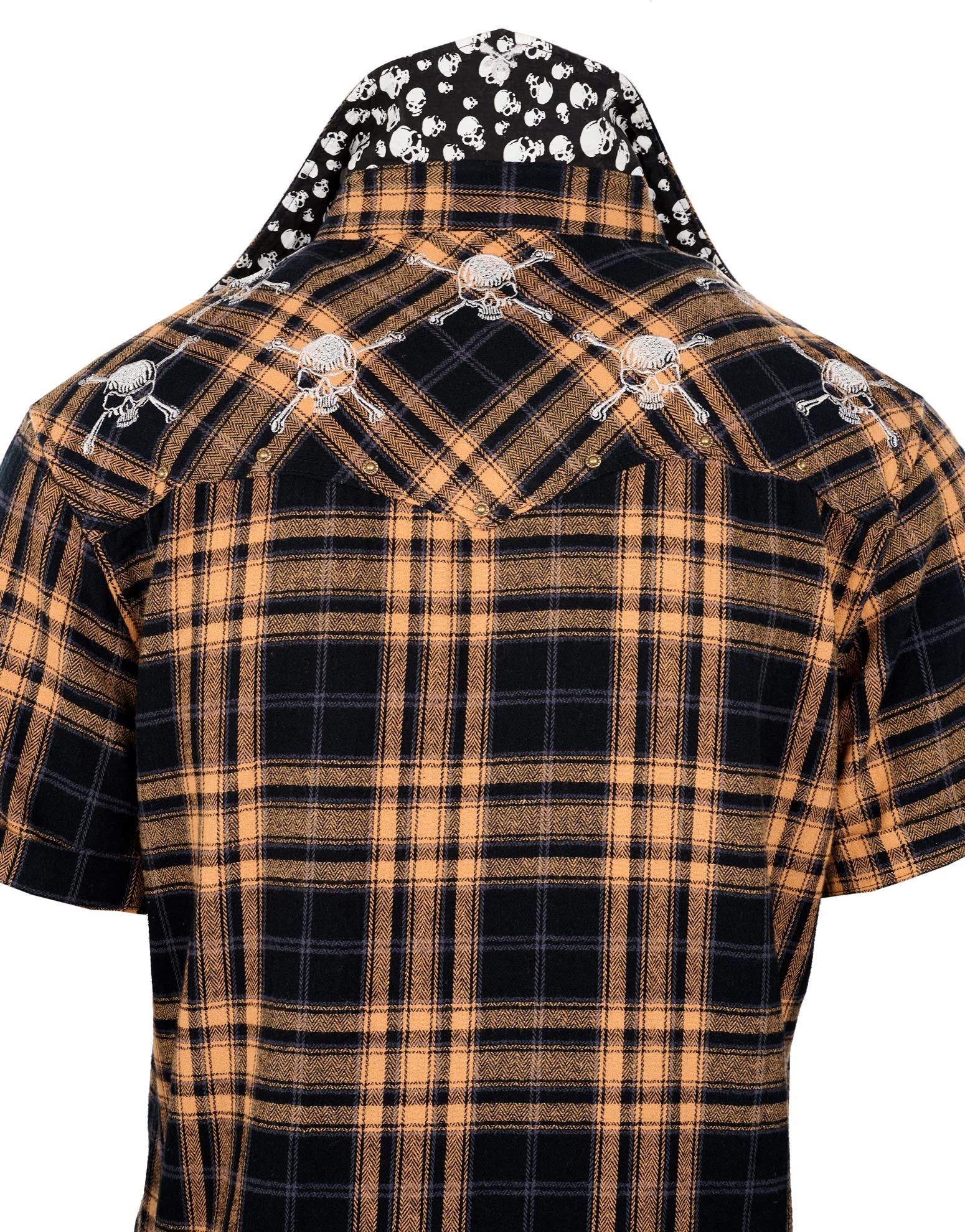 Men's SS Yellow Flannel Shirt | Master of Puppets V Rock Roll n Soul