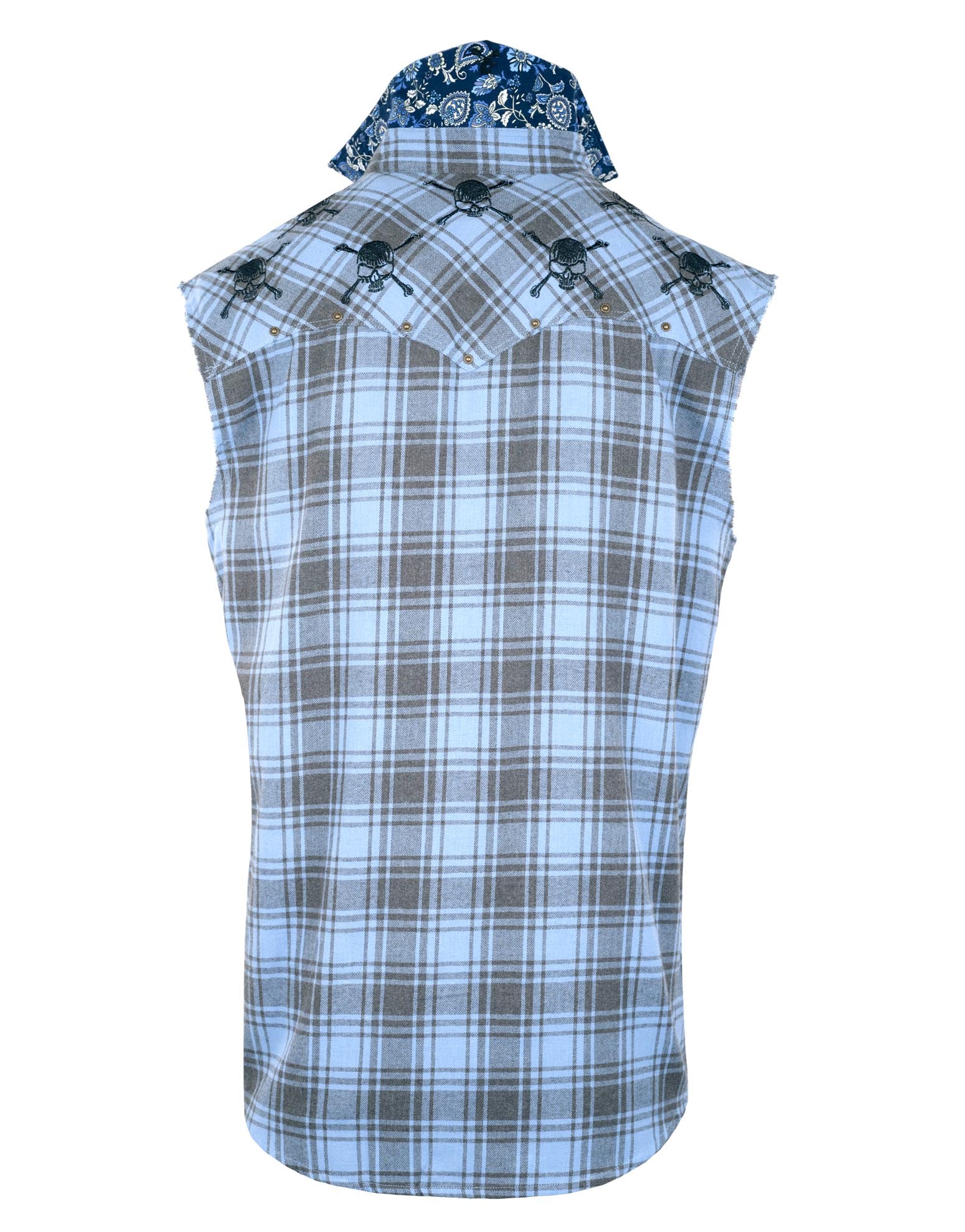 Men's Tank Skull Flannel Shirt | Master of Puppets Rock Roll n Soul