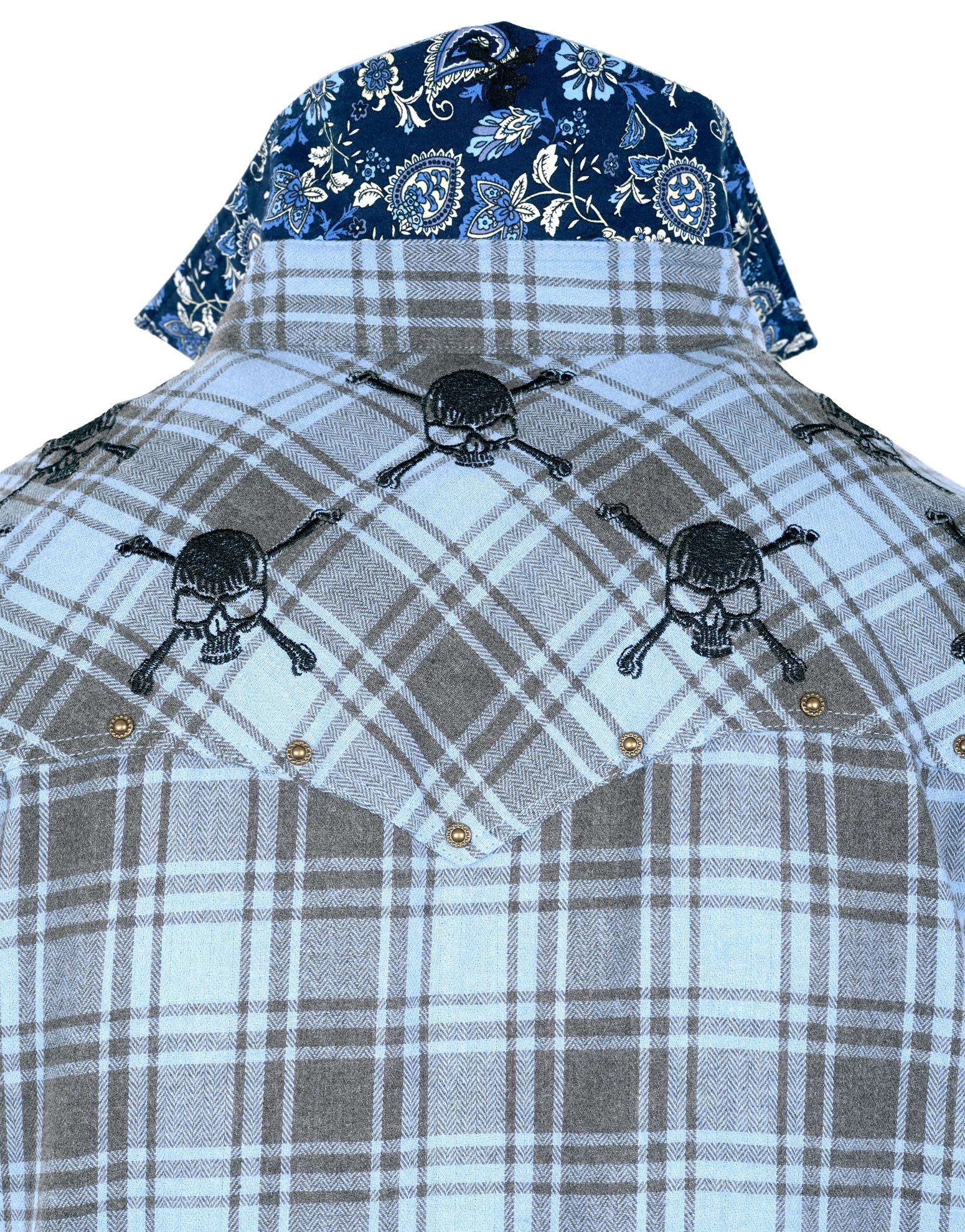 Men's Tank Skull Flannel Shirt | Master of Puppets Rock Roll n Soul